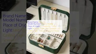 Portable Jewelry Travel Case Premium PU Leather Organizer