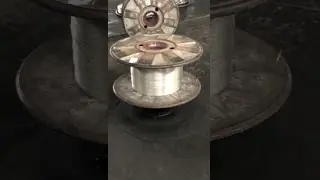 Making the stainless steel wire thinner by repeatedly drawing it