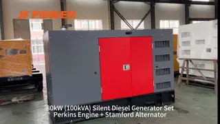 80KW Silent Diesel Generator Perkins Stamford Power