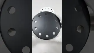 Round Black Perforated Ceiling Canopy Cable Mounting Plate for Pendant Lights and Displays