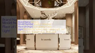 Luxury Walnut and Gold Jewelry Store Display Set