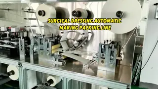High performance medical dressing automatic making packing line