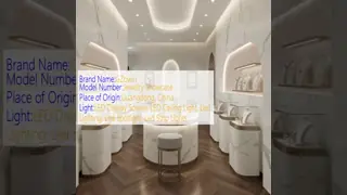 Custom Luxury Jewelry Island Display Cabinet for Retail