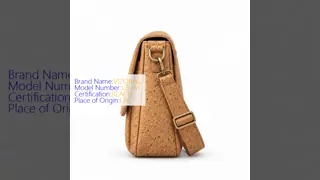 Custom Sustainable Cork Messenger Bag Manufacturer