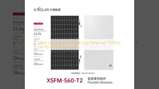 580W Flexible Solar Panel TOPCon Technology for Roofs