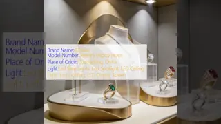 Luxury Gold Jewelry Display Stand for Retail Boutiques