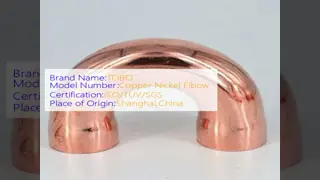 CuNi 90 10 C70600 90 Degree LR Elbow Pipe Fitting