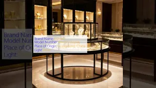 Luxury Gold Jewelry Display Cabinets for Retail Boutiques