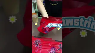 Food and beverage drawstring bag