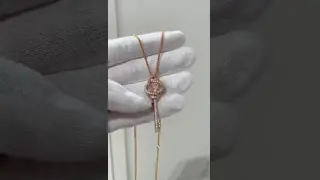 Wholesale Full Paved Crystal Key Pendant Necklace, Gold Tone Vintage Key Jewelry for Women