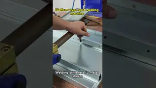 Platform-type spot welding machine – welding stiffeners to metal sheets