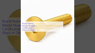 Premium Brass Countersunk Screws Flush Finish Solution