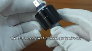 4-Channel Liquid Slip Ring with Low Resistance and 1000 RPM  For Rotating Transmission of Power and
