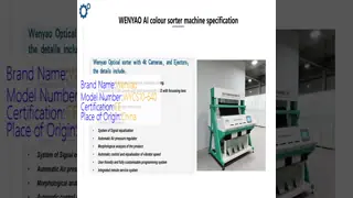 WENYAO Intelligent Rice Color Sorter High Output Efficiency