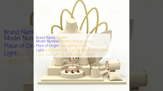 Luxury Gold Jewelry Display Stands for Retail Stores