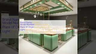 Luxury Green and Gold Jewelry Display Case