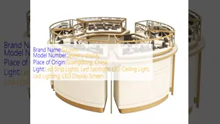 Luxury LED Jewelry Island Cabinet for Retail Store Display