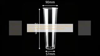 1000ml Extra Tall Transparent PP Beverage Cups