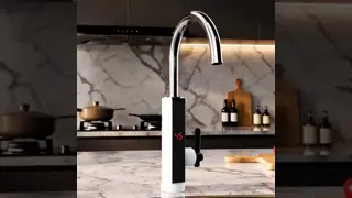 Instant Hot Water Tap LED Temperature Display Kitchen Tech