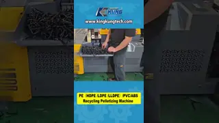 40–60 kg/h Plastic Recycling Pelletizing Machine for PE, HDPE, LDPE, LLDPE, PVC, and ABS
