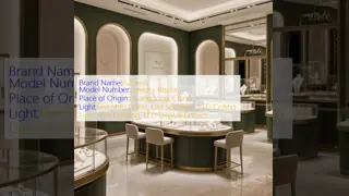 Luxury Jewelry Island Display Custom Plywood Showcase