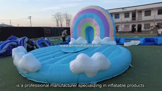 Commercial Inflatable Safety Mat for Mechanical Rides