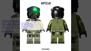Custom Air Force Pilot Building Block Minifigures Set