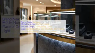 Luxury Circular Jewelry Display Case Custom Marble Design