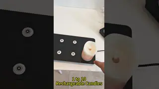 Rechargeable Flameless Candles Set Realistic Wax LED
