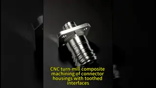 Turn-Mill CNC Expert - Tooth Interface Connector Housing Custom