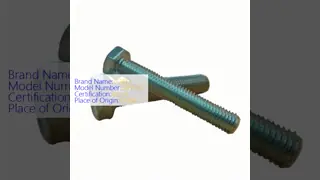TOBO Stainless Steel Hex Bolts High Strength Fasteners