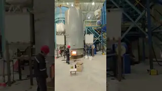 LRF Biomass Hot Air Boiler in Operation