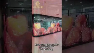 Flexible Transparent LED Display for Glass Window Advertising