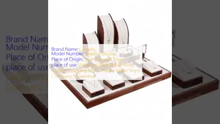 Elegant Walnut Jewelry Display Stand for Retail Stores