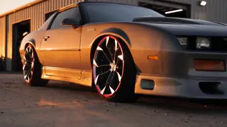 Susha Custom 2-PC Forged Rims 17~23 inches,Gloss Black,Machined Face,Red Edge