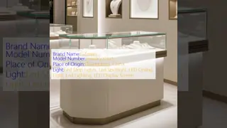 Luxury Wooden Jewelry Showcase with LED Display
