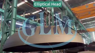 Elliptical head manufactured using heavy-duty spinning and X-ray non-destructive testing.