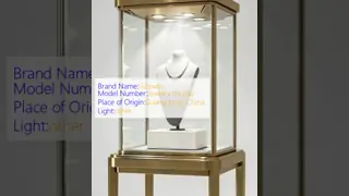 Modern LED Jewelry Display Showcase for Retail Stores