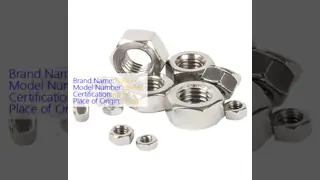 High Strength Zinc Plated Hex Nuts Industrial Fasteners