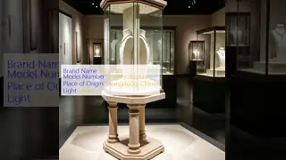 Luxury Marble Jewelry Display Case Premium Glass Showcase