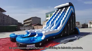 Commercial Dual Lane Water Slide for Rental Business