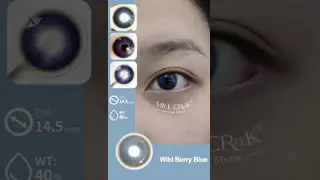 Wild Berry blue Contact Lenses for Enchanting Eyes