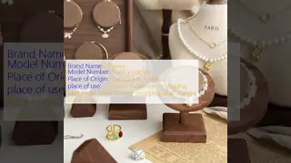 Elegant Wood Jewelry Display Stands for Luxury Showcases