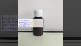 Premium Amber Plastic Bottles with CRC Caps for Medical Use