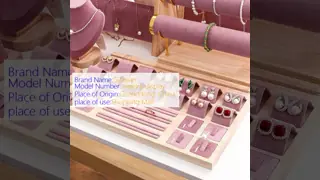 Elegant Wood Pendant Necklace Display Stands for Retail