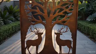 Laser-Cut Corten Steel 