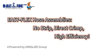 How to Crimp Hydraulic Hose Without Stripping | EASY-FLEX