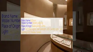 Luxury Jewelry Island Showcase with LED Lighting