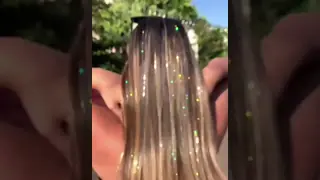 Easy Clip In Fairy Hair Tinsel Extensions Tutorial