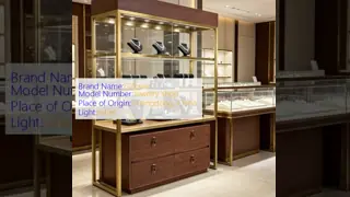 Luxury Jewelry Display Cabinet with LED Lighting
